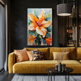 Tableau Fleur Orange – Artdeliris