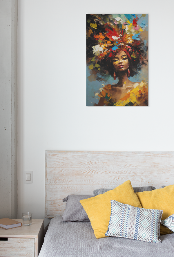 Tableau Femme Afro – Artdeliris