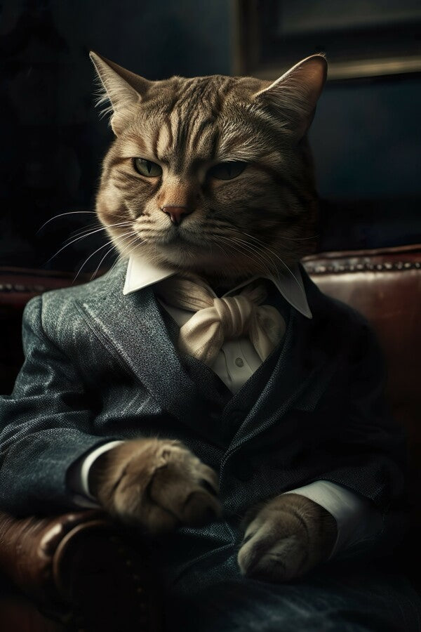 Tableau Chat en Costume – Artdeliris